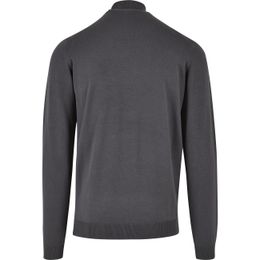 Urban Classics Herren Rundhalspullover "Urban Classics Herren Knitted Turtleneck Sweater", grau, Gr. L, unifarben, 70% Viskose, 30% Polyamid, Pullover