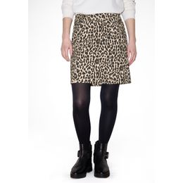 Damen Bleistiftrock, beige, Gr. 36, STREET ONE STUDIO, Web, 80% Baumwolle, 15% Polyester, 5% Elasthan, R&ouml;cke, Middle Waist