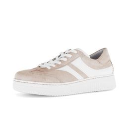 Gabor Damen Sneaker "Sneaker low", Gr. 40,5beige, Schuhe