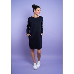 Seidel Moden Damen Sweatkleid "Exklusiv bei OTTO", blau, Gr. 38, unifarben, Sweatware, Obermaterial: 50% Polyester, 45% Viskose, 5% Elasthan,
