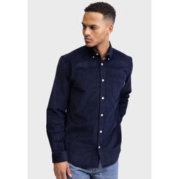 REDEFINED REBEL EST. 2013 REDEFINED REBEL Herren Langarmhemd "Redefined Rebel Shirt RRPark Shirt Corduroy REGULAR FIT", blau, Gr. XXL, Cord, 98% Baumwolle, 2% Elasthan, Hemden