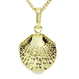 OSTSEE-SCHMUCK Damen Kette und Anh&auml;nger Set "- Muschel - Gold 333/000 -", 45, gold, Gelbgold 333, Schmuck_Sets