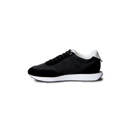 Damen Sneaker "RETRO RUNNER ESS MIX MAT", Calvin Klein Jeans, Gr. 39, schwarz-wei&szlig;, Leder, Textil, unifarben mit Farbeinsatz, Schuhe, Schn&uuml;rschuh,
