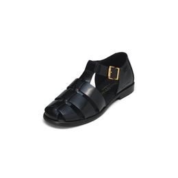 Marc O'Polo MARC O'POLO Damen Sandale "aus veredeltem Rindleder", Gr. 36schwarz, Obermaterial: 100% Leder, unifarben, Schuhe
