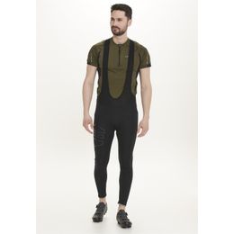 Endurance Herren Radhose "Gorsk", schwarz, Gr. XL, bedruckt, unifarben, 85% Polyamid, 15% Elasthan, Hosen, mit funktionellem Windblocker