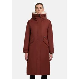Khujo Damen Wintermantel "Agneta-YM", braun, Basic, Gr. XL, Obermaterial: 100% Polyester. Futter: 100% Nylon. Wattierung: 100% Polyester, M&auml;ntel,