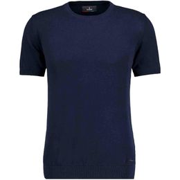 Ragman Herren Rundhalspullovermarineblau, Gr. L, Strick, 100% Baumwolle, Pullover