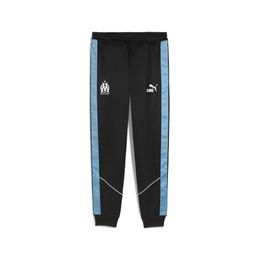 Puma Sporthose "Olympique de Marseille KING Anthem Hose Herren", blau, Gr. M, Obermaterial: 63% Polyester, 37% Baumwolle. Taschenfutter: 100%