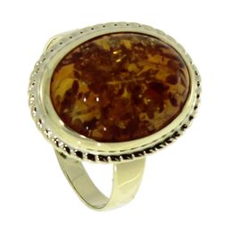 OSTSEE-SCHMUCK Damen Fingerring "- Jolin - Gold 333/000 - Bernstein", 60, gold, Fingerringe