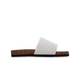 Roxy Damen Sandale "Mannae Slide", Gr. 9, wei&szlig;, Obermaterial: 100% Polyester-Textil, Futter: 100% Textil, Laufsohle: 100% EVA., Schuhe