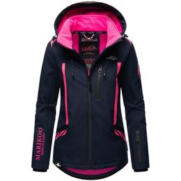 Marikoo Damen Softshelljacke "Mount-Cho-Oyu", blau, Gr. S, Obermaterial: 95% Polyester, 5% Elasthan. Futter: 100% Polyester. &Auml;rmelfutter: 100%