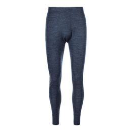 WHISTLER Herren Lange Unterhose "BRADLEY", Gr. M, blau, 45% Wolle, 45% Polyester, 10% Elasthan, meliert, Unterhosen, mit hohem Merinowolle-Anteil
