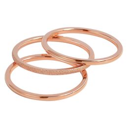 Adelia&acute;s ADELIA ́S Damen Fingerring "Damen Ring aus Edelstahl", 56, Edelstahlgold, Edelstahl, Fingerringe