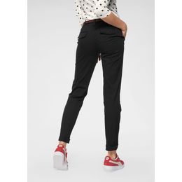 AJC Damen Chinohose "in l&auml;ssiger Form und hohem Tragekomfort durch Stretchanteil", schwarz, Gr. 44, gepflegt, unifarben, Web, Obermaterial: 97%