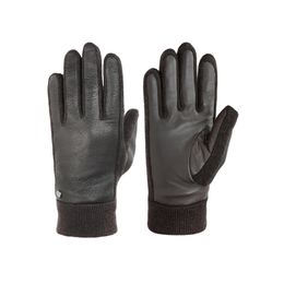 Pearlwood Herren Strickhandschuhe "NICK"braun all, Gr. 9, unifarben, Materialmix, Handschuhe, weiches Fleecefutter, Elastischer Strickbund