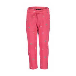 Blue Seven M&auml;dchen Sweathose, pink, Gr. 98, bedruckt, Sweatware, Obermaterial: 80% Baumwolle, 20% Polyester, Hosen