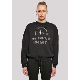 F4NT4STIC Damen Sweatshirt "M&ouml;we Knut & Jan Hamburg", schwarz, Gr. XL, Obermaterial: 65% Baumwolle, 35% Polyester, Sweatshirts, Print