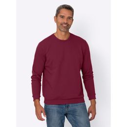 CLASSIC Herren Sweatshirt, rot, Gr. 44, unifarben, 50% Baumwolle, 50% Polyester, Sweatshirts