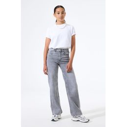 Garcia M&auml;dchen Schlagjeans "Ilvy", grau, Gr. 146, Denim/Jeans, Obermaterial: 99% Baumwolle, 1% Elasthan, Jeans, for Girls, mit weitem Bein