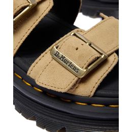 Dr. Martens Damen Sandale "Zebzag", Gr. 40beige, Veloursleder, Schuhe, Plateau, Sandalette, Sommerschuh mit typisch gelber Rahmennaht