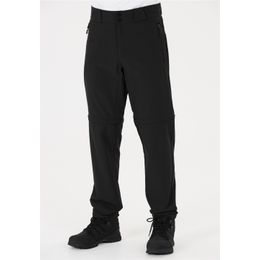 WHISTLER Herren Outdoorhose "Gerd", schwarz, Gr. S, unifarben, 92% Polyester, 8% Elasthan, Hosen, im raffinierten und vielseitigen Zip-Off-Design