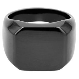 Adelia&acute;s ADELIA ́S Herren Fingerring "Herren Ring aus Edelstahl", 68, Edelstahl, schwarz, Edelstahl, Fingerringe