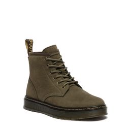 Schn&uuml;rboots Dr. Martens "Brookline", Damen, Gr. 41, gr&uuml;n (olivgr&uuml;n), Nubukleder, unifarben, Schuhe Schn&uuml;rboots, Schn&uuml;rstiefelette mit durchg&auml;ngiger Laufsohle