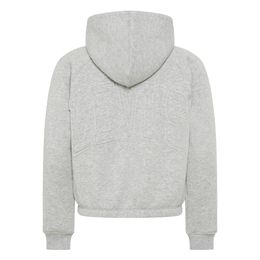 LEVI'S KIDS M&auml;dchen Kapuzensweatjackelight gray heather, Gr. 6, angeraute Sweatware, Obermaterial: 60% Baumwolle, 40% Polyester, Sweatjacken, Mit