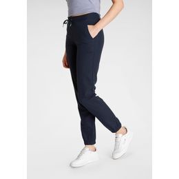 Polarino Damen Outdoorhose "Joggpants", blau, Gr. 46, Softshell, Obermaterial: 94% Polyester, 6% Elasthan, Hosen, Regular Fit