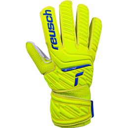 Reusch Kinder Torwarthandschuhe "Attrakt Solid Junior", gelb, Gr. 5, 29% Polyester, 5% Polyurethan, 1% Baumwolle, Handschuhe, f&uuml;r alle