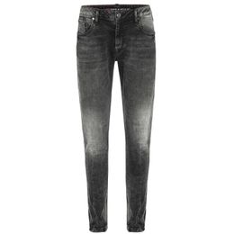 Cipo & Baxx CIPO & BAXX Herren 5-Pocket-Jeans "Jeans", grau, Basic, Gr. 40, unifarben, 99% Baumwolle, 1% Elasthan, Jeans, im klassischen 5-Pocket-Stil, CD712