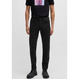 BOSS Orange Herren Straight-Jeans "Re Maine Stretch Denim", schwarz, Gr. 36, unifarben, Denim/Jeans, Obermaterial: 99% Baumwolle, 1% Elasthan, Jeans,