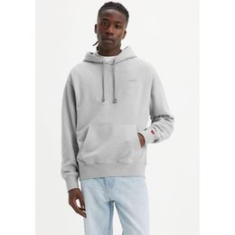 Levi's LEVI'S Herren Hoodie "THE AUTHENTIC HOODIE", grau, Gr. L, meliert, Sweatware, Obermaterial: 88% Baumwolle, 12% Polyester, Sweatshirts, mit kleiner