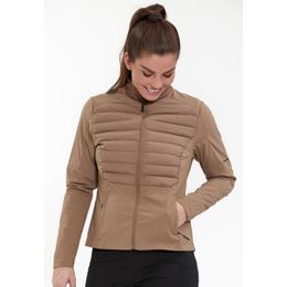 Endurance Damen Laufjacke "Beistyla", braun, Gr. 42, kariert, unifarben, Kunstfaser, Jacken, mit wasserdichter Funktion