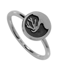 OSTSEE-SCHMUCK Damen Fingerring "- Windfl&uuml;chter 10 mm - Silber 925/000 -", 56, silber, Fingerringe