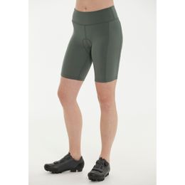 Endurance Damen Radhose "Mirabel", gr&uuml;n, Gr. 42, unifarben, 81% Polyester, 19% Elasthan, Hosen, mit hohem Bund