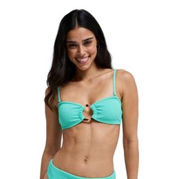 Roxy Damen Bandeau-Bikini-Top "Roxy Sunshine Bandeau", blau, Gr. M, Obermaterial: 89% Polyester, 11% Elasthan., Bikini-Oberteile