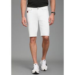 Bruno Banani Herren Jeansshorts "Hutch-Shorts", wei&szlig;, Gr. 42, unifarben, Denim/Jeans, Obermaterial: 98% Baumwolle, 2% Elasthan, Jeans, gerade