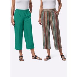 Classic Basics Damen Culotte, bunt, Gr. 42, ethno, gemustert, 100% Polyester, Hosen