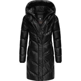 Ragwear Damen Kurzmantel "Natalka Bling", schwarz, Gr. XL, Obermaterial: 100% Nylon. Innenfutter: 100% Polyester. Wattierung: 100% Polyester, M&auml;ntel,