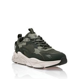 Plein Sport Damen Sneaker "Track King", Gr. 45, gr&uuml;n, Schuhe