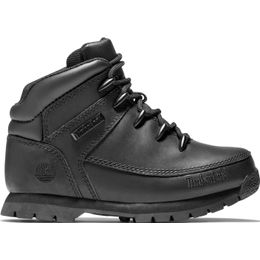 Timberland M&auml;dchen Schn&uuml;rboots "Euro Sprint", Gr. 37, schwarz, Leder, Schuhe, Winterstiefel, Schn&uuml;rstiefel, Winterschuhe