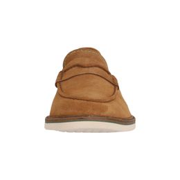 Clarks Herren Slipper "Atticus", Gr. 43, braun, Leder, Schuhe, mit komfortabler Polsterung