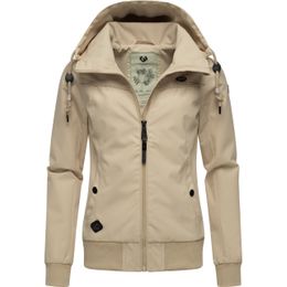 Ragwear Damen Outdoorjacke "Jotty", beige, Gr. 6XL, Au&szlig;enmaterial: 100% Polyester; Innenfutter: 100% Polyester, Jacken, wasserdichte &Uuml;bergangsjacke