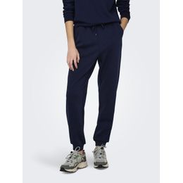 Only Play Damen Sweathose "ONPLOUNGE HW SWEAT PNT - NOOS", blau, Gr. XL, unifarben, Sweatware, Obermaterial: 80% Polyester, 15% Viskose, 5% Elasthan,