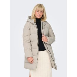Only Damen Steppjacke "ONLDOLLY LONG CORDUROY PUFFER OTW"moonstruck detail:big wales, Gr. S, unifarben, Cord, Obermaterial: 100% Polyester, Jacken,