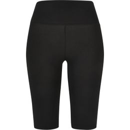 Radlerhose Urban Classics "Urban Classics Damen Ladies Organic Stretch Jersey Cycle Shorts", Damen, Gr. S, US-Gr&ouml;&szlig;en, schwarz, 95% Baumwolle, 5% Elasthan, unifarben, slim fit, Hosen Radlerhose