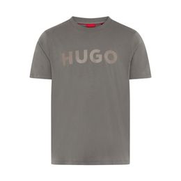 Hugo Herren T-Shirt "Dulivio"dunkelgrau025, Gr. XL, unifarben, Single Jersey, Obermaterial: 100% Baumwolle, Shirts, Rundhalsausschnitt, Regular Fit,