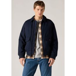 Levi's LEVI'S Herren Blouson "CORTLAND JACKET", blau, Gr. L, unifarben, Web, Obermaterial: 100% Baumwolle, Jacken, mit Rei&szlig;verschluss und gro&szlig;en