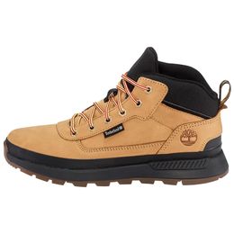 Timberland M&auml;dchen Schn&uuml;rboots "FIELD TREKKERMID LACE UP SNEAKER", Gr. 36wheat, Leder, Schuhe, Wintersneaker, Sneaker, Winterschuhe
